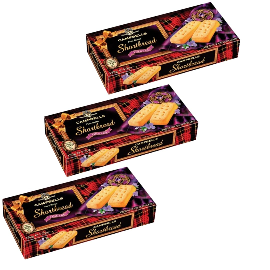 Campbells Shortbread Traditional Fingers MMF7 | Scottish Pure Butter ...