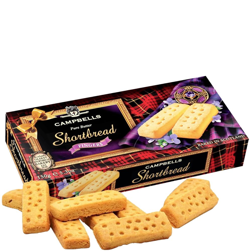 Campbells Shortbread Traditional Fingers YYF14 | Scottish Pure Butter ...