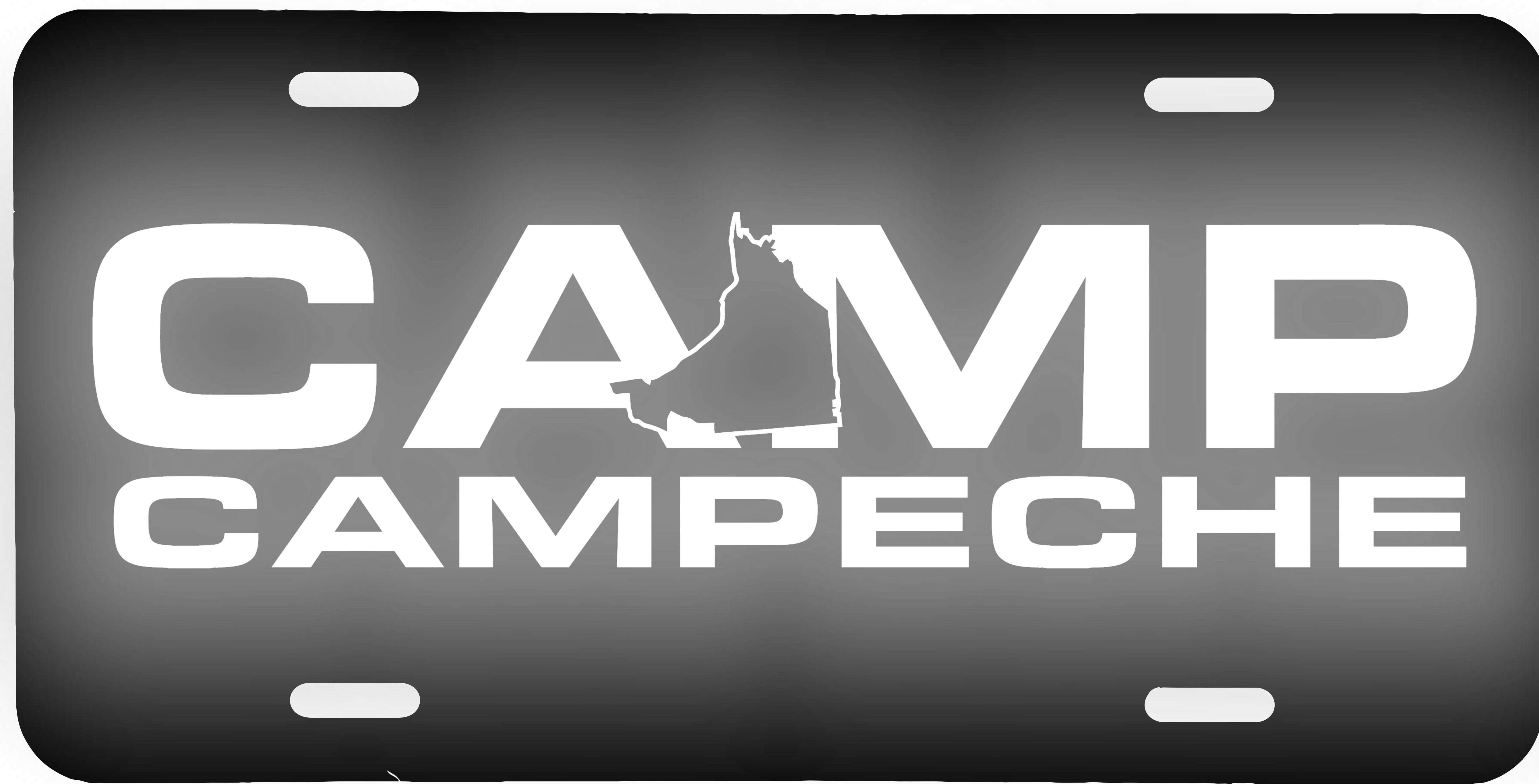 Campeche Mexico Aluminum Vanity License Plate, 6'' x 12'' – Reflective ...