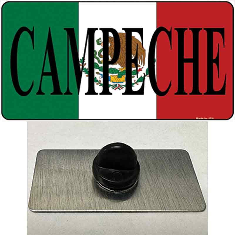 Campeche Mexico Flag Novelty Metal Hat Pin 1.5" x 0.75" Hat Pin (PIN ...