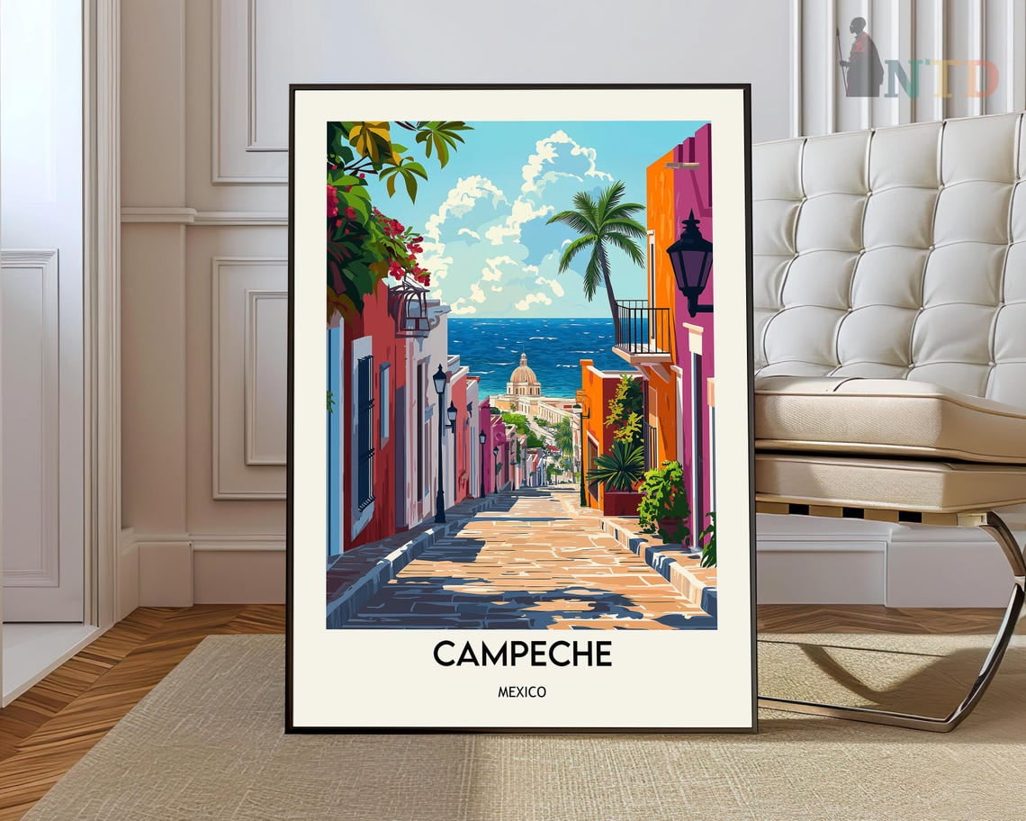 Campeche Print, Campechecampeche Poster, Campeche Photo, Campeche ...