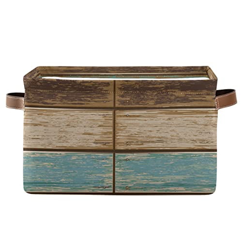 Camper Caravans And Tents In Forest Square Storage Basket Storage Bins ...