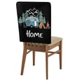Camper Chair Back Covers Set of 1 Home Mountain Pine Trees Tent Forest ...