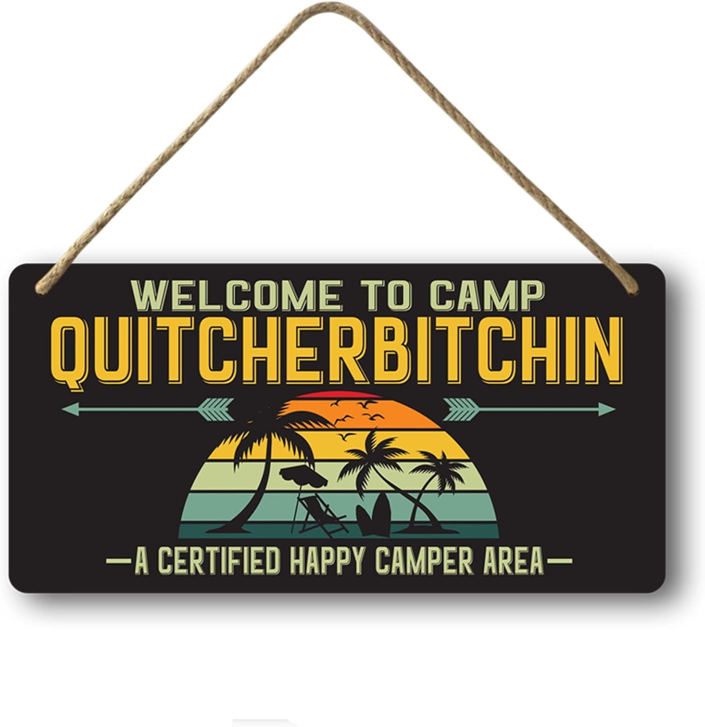 Camper Decor Glamping Accessories Camping Sign Decor Happy Metal Tin ...