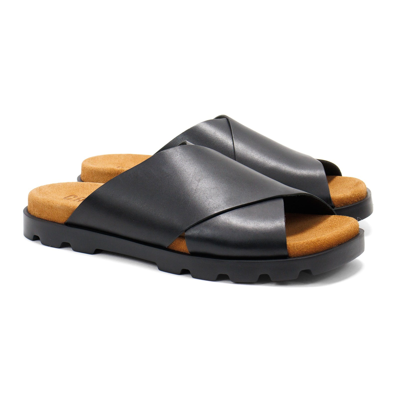Camper Men's Brutus Open Toe Slide Sandal, Black,8 M US - Walmart.com