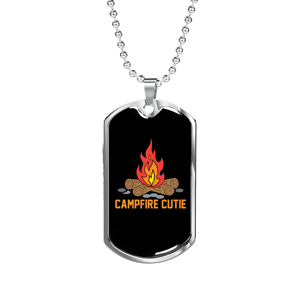 Camper Necklace Campfire Cutie Fire Necklace Stainless Steel or 18k ...