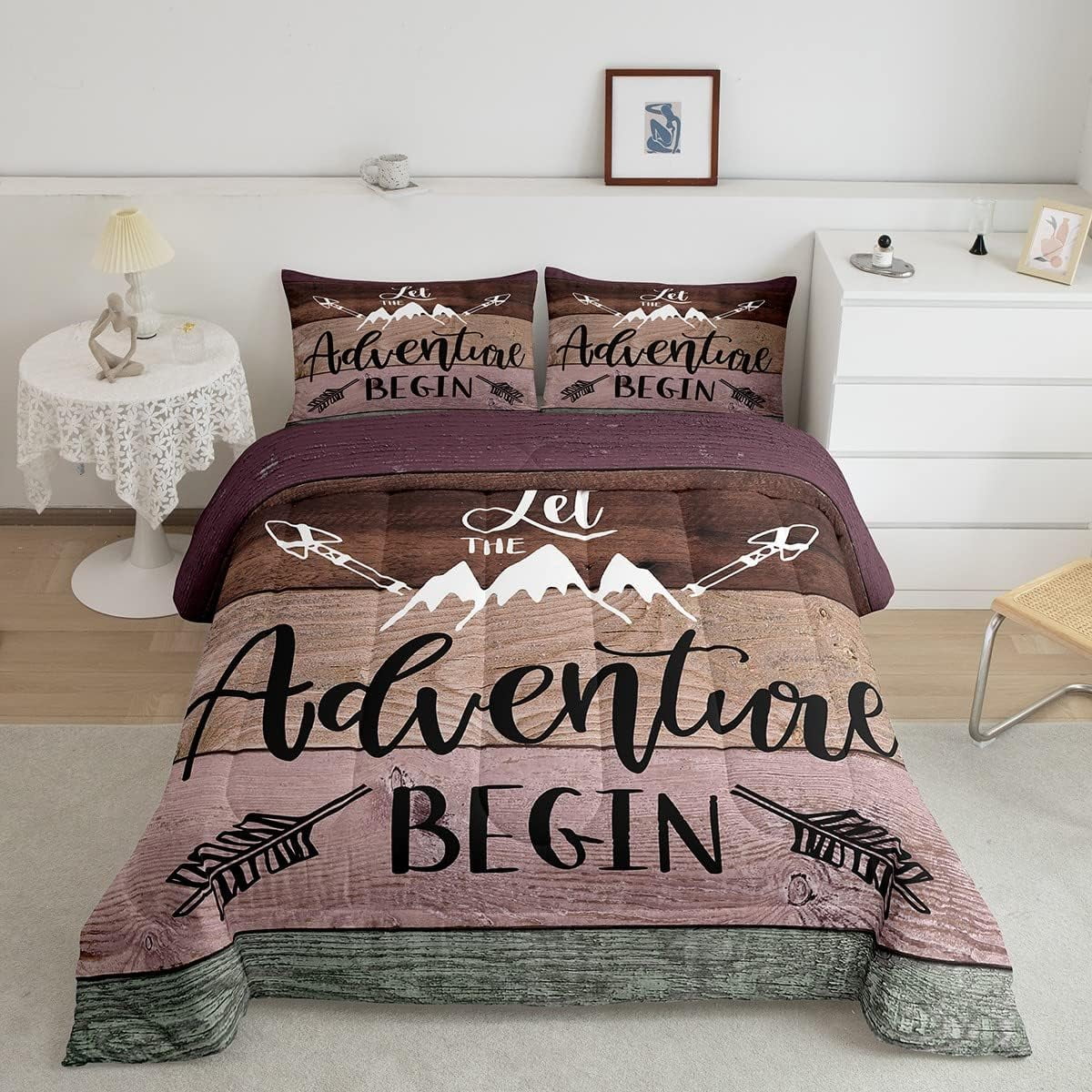 Camper Quilt Bedding for Travel Trailers Bunk Beds Happy Camping ...