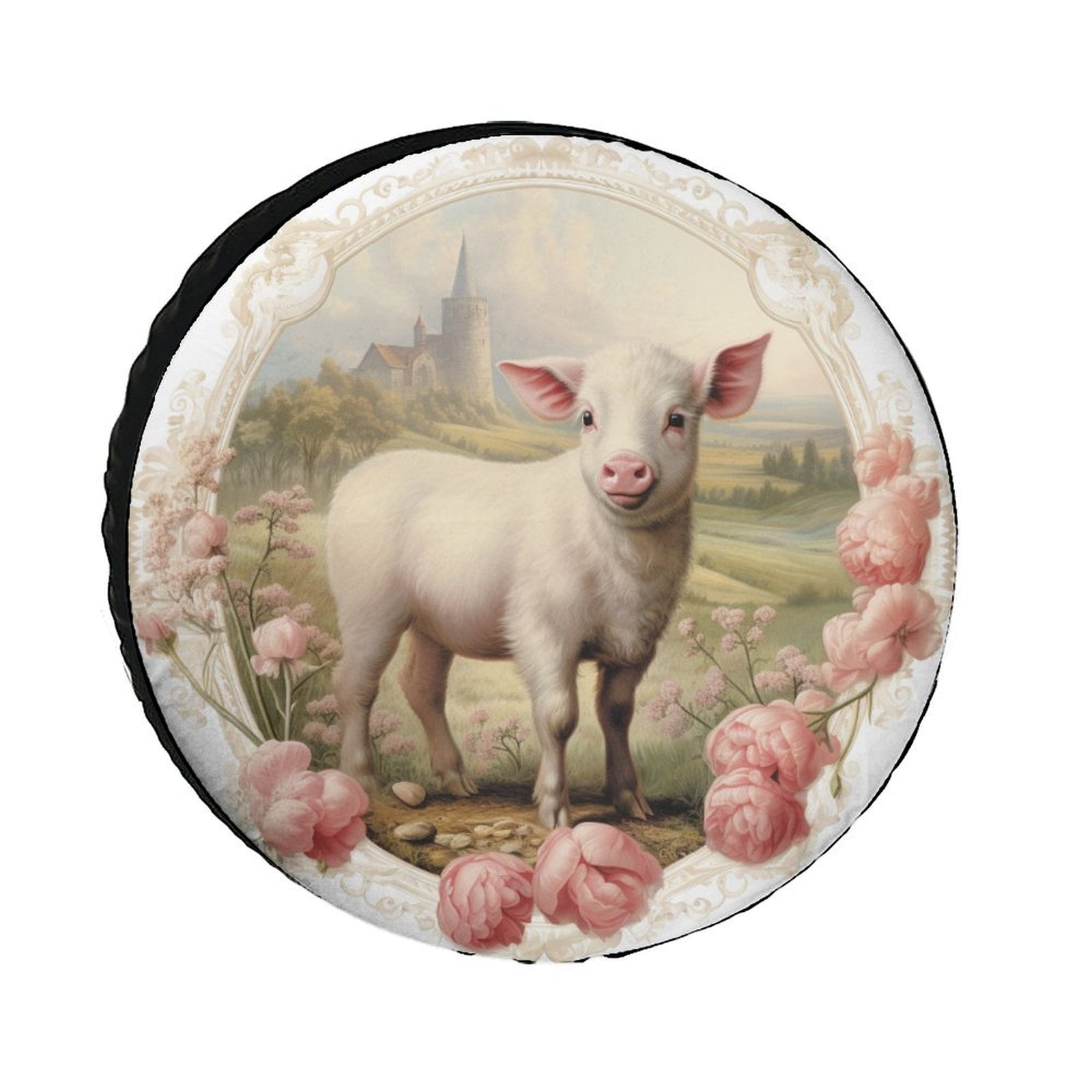 Camper Spare Tire Cover 12inch Farm Animals Pig Wheel Protectors ...