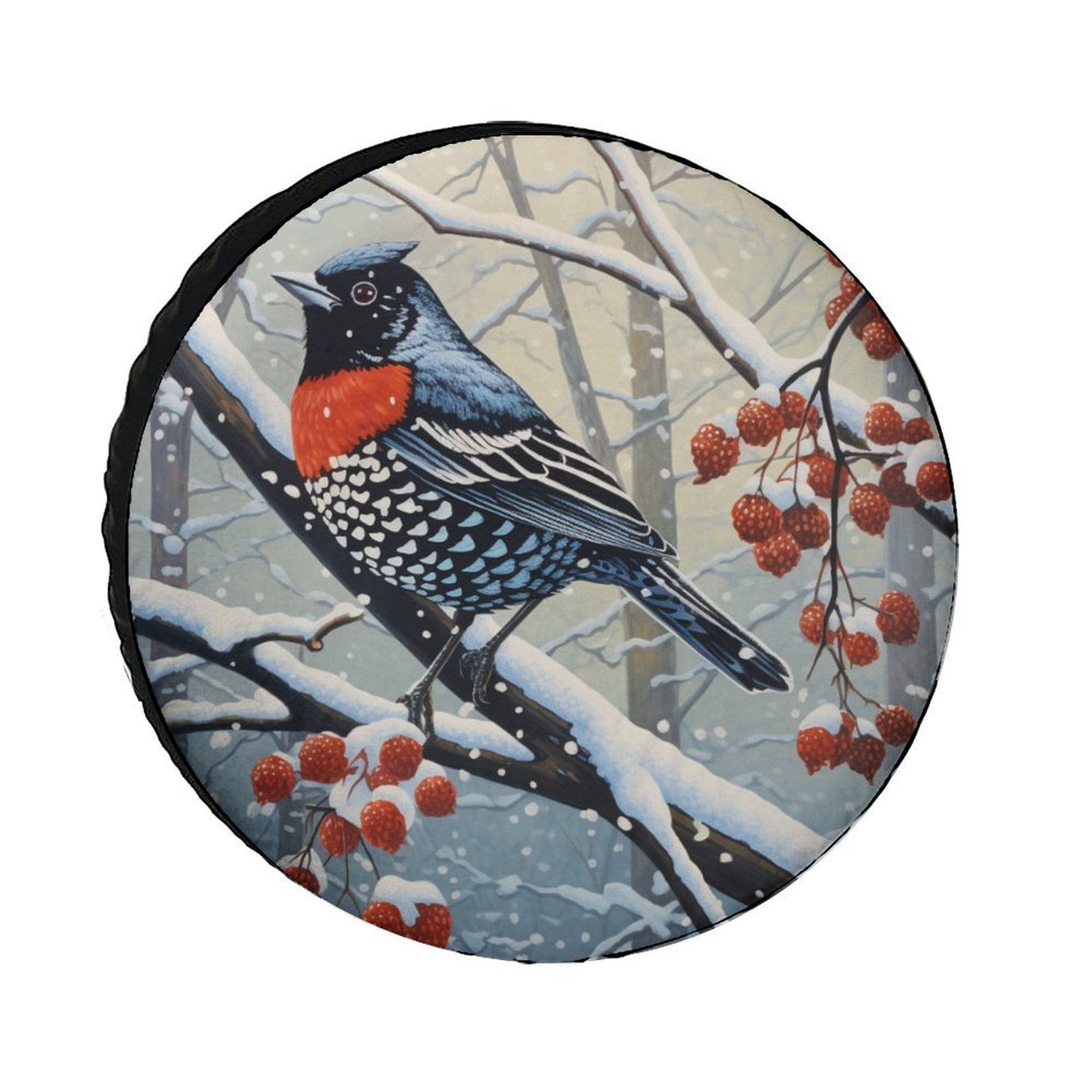 Camper Spare Tire Cover 12inch Red Cardinal Sitting On A Tree Branch In ...