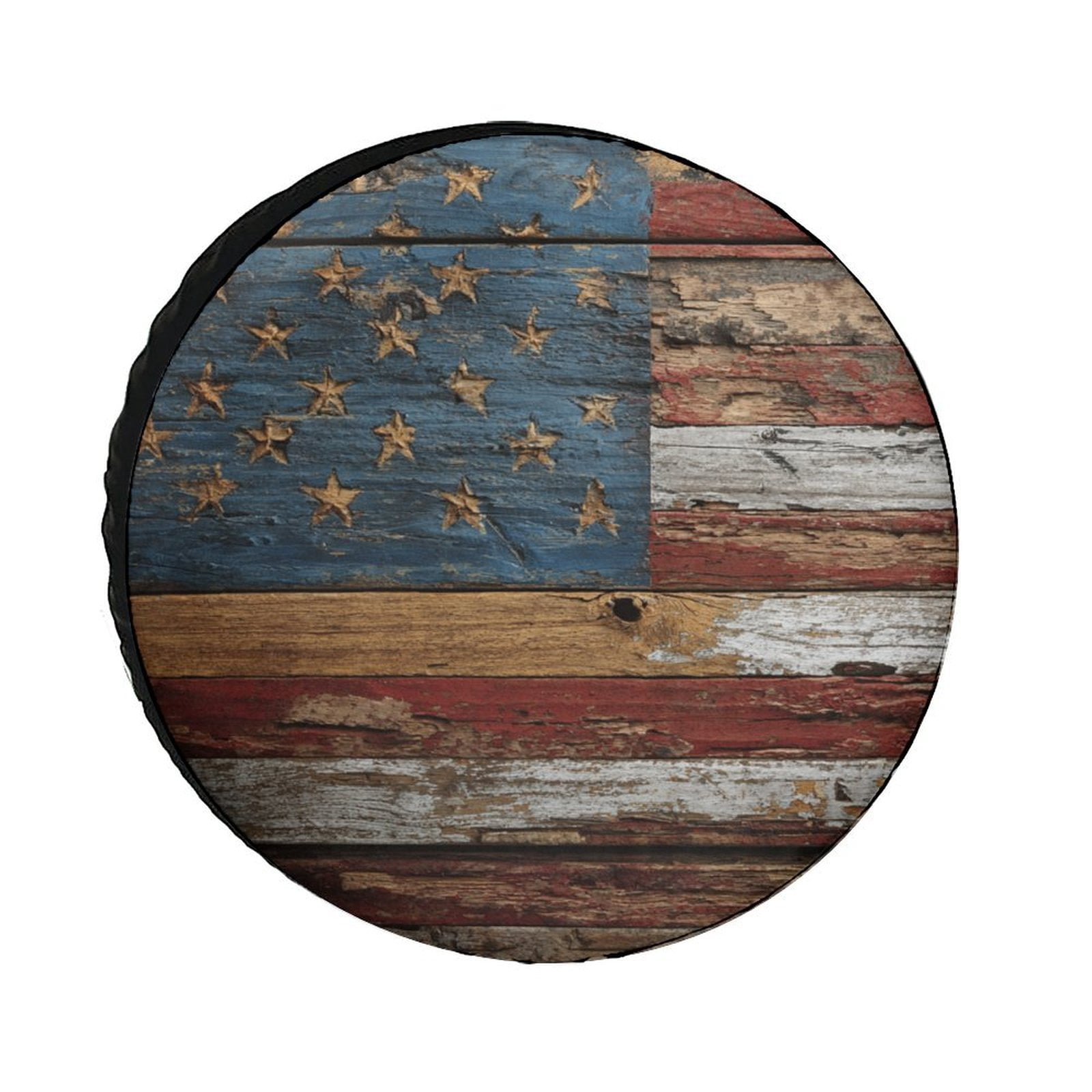 Camper Spare Tire Cover 13inch Vintage American Flag Protectors ...