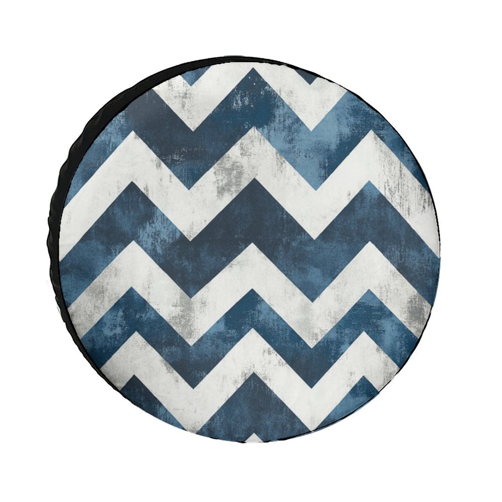 Camper Spare Tire Cover Blue And White Chevron Weatherproof Wheel ...