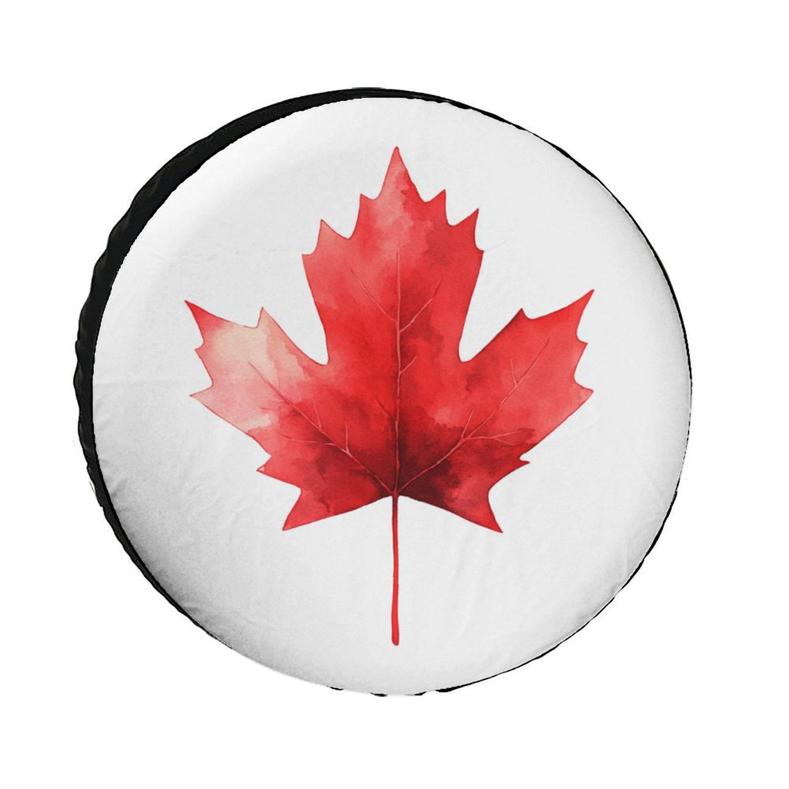 Camper Spare Tire Cover Canadian Flag with An Abstract Red Maple Leaf ...