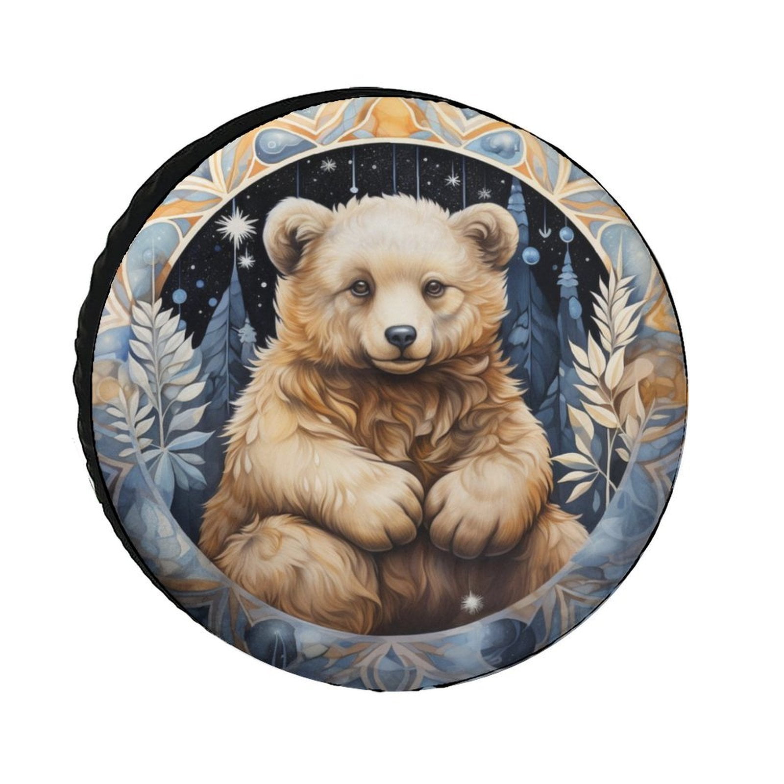 Camper Spare Tire Cover Christmas Brown Bear Waterproof Sun Protection ...