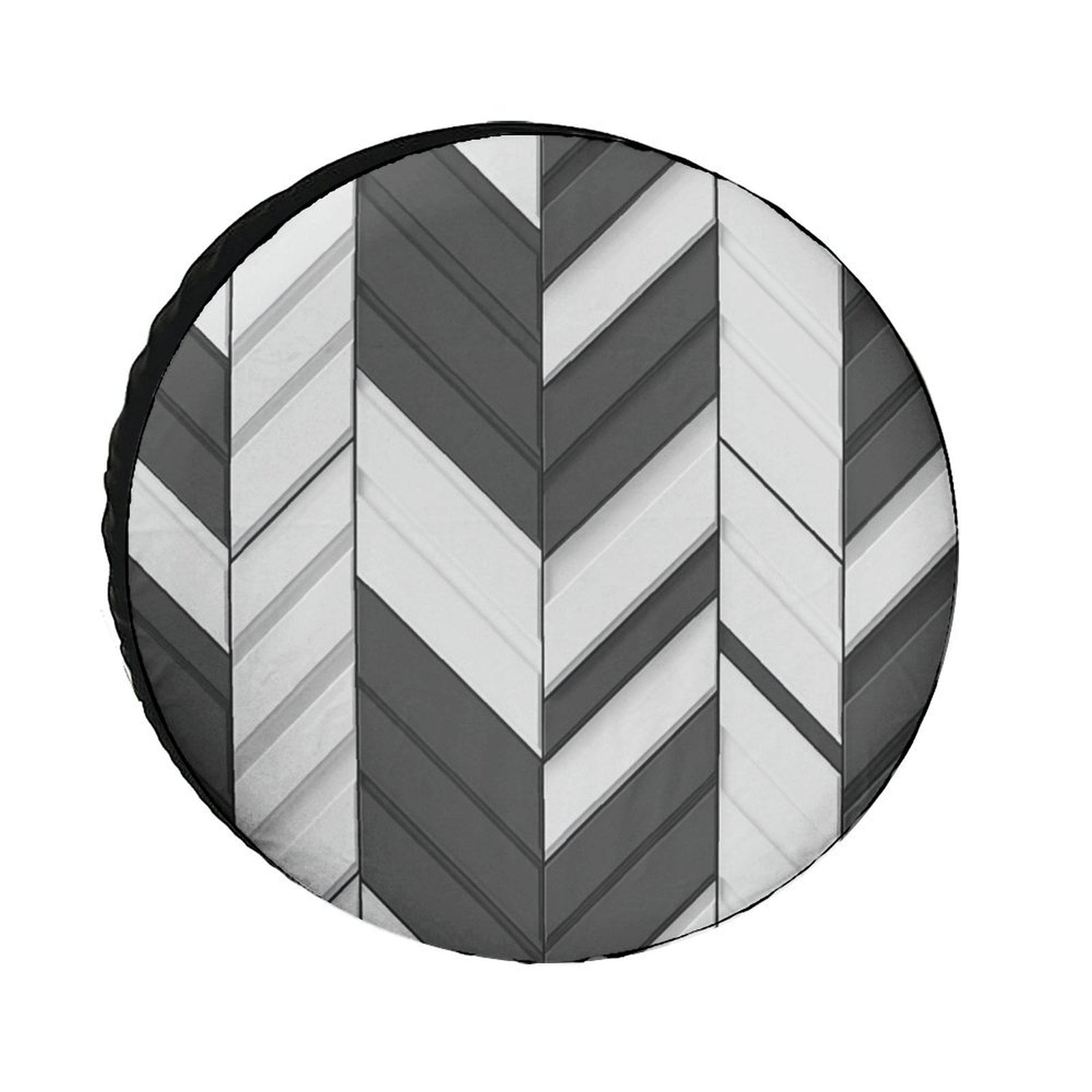 Camper Spare Tire Cover Geometric Herringbone Chevron Print Wheel ...