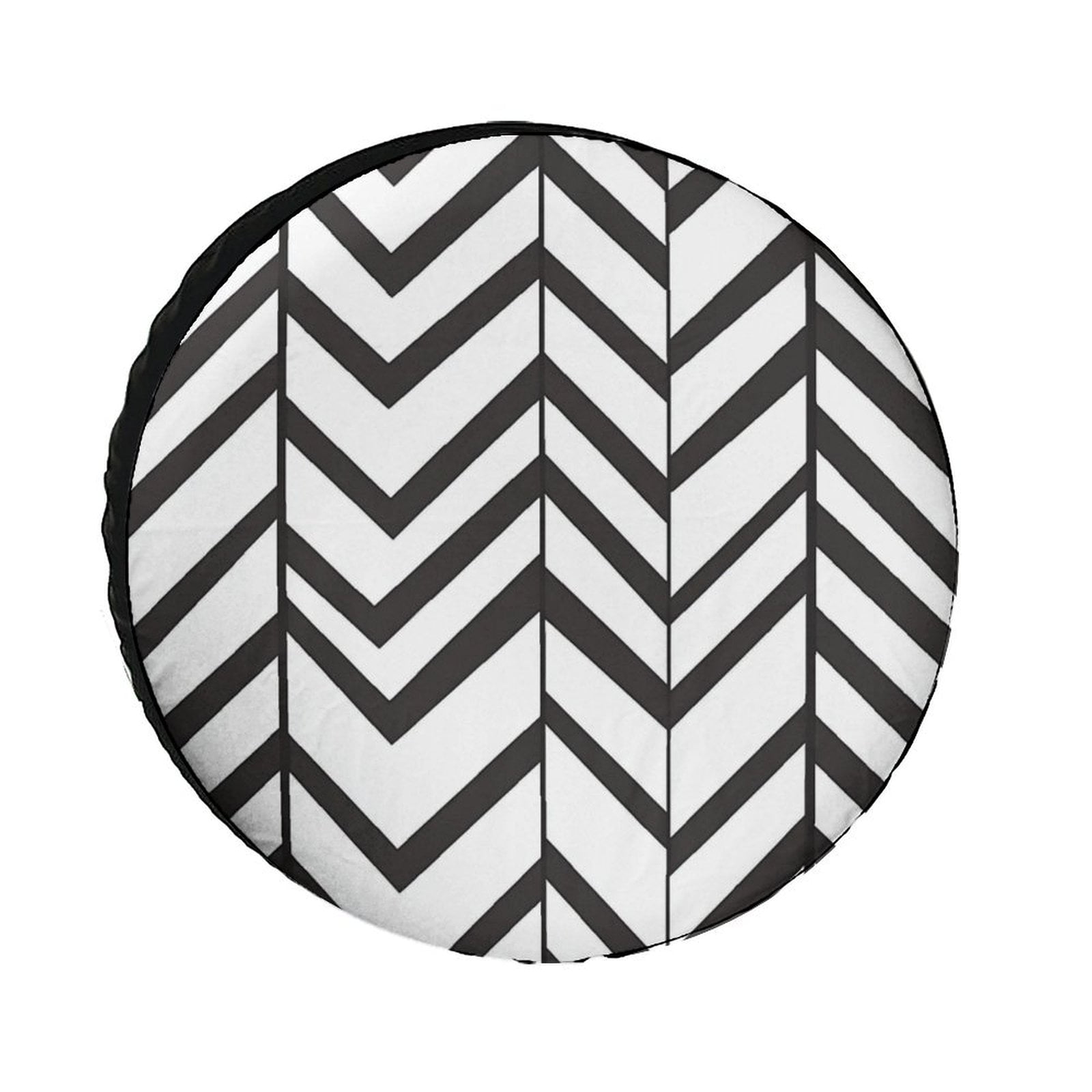 Camper Spare Tire Cover Geometric Herringbone Chevron Print Wheel ...