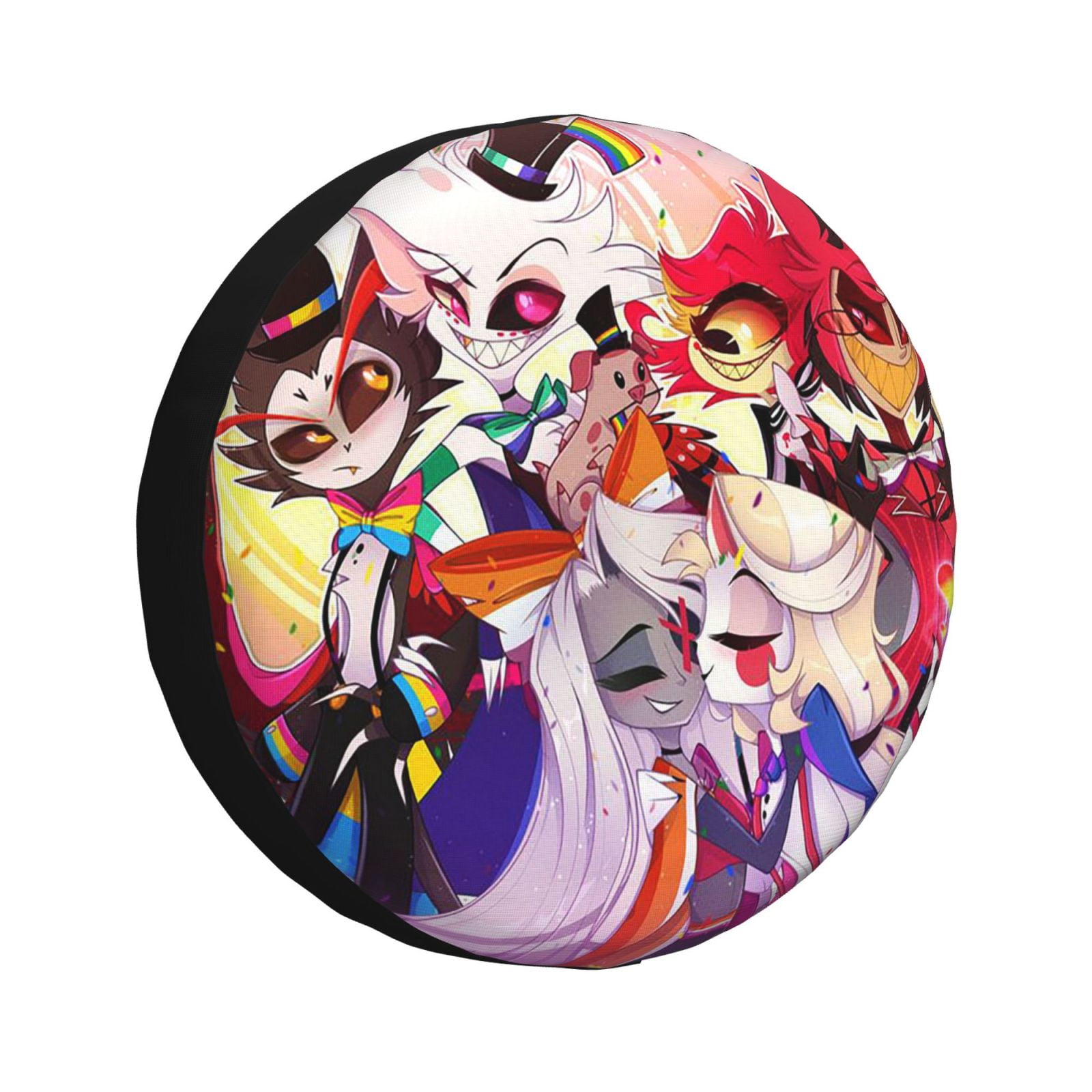 Camper Spare Tire Cover Hazbin Hotel Wheel Covers For Trailer Tires ...