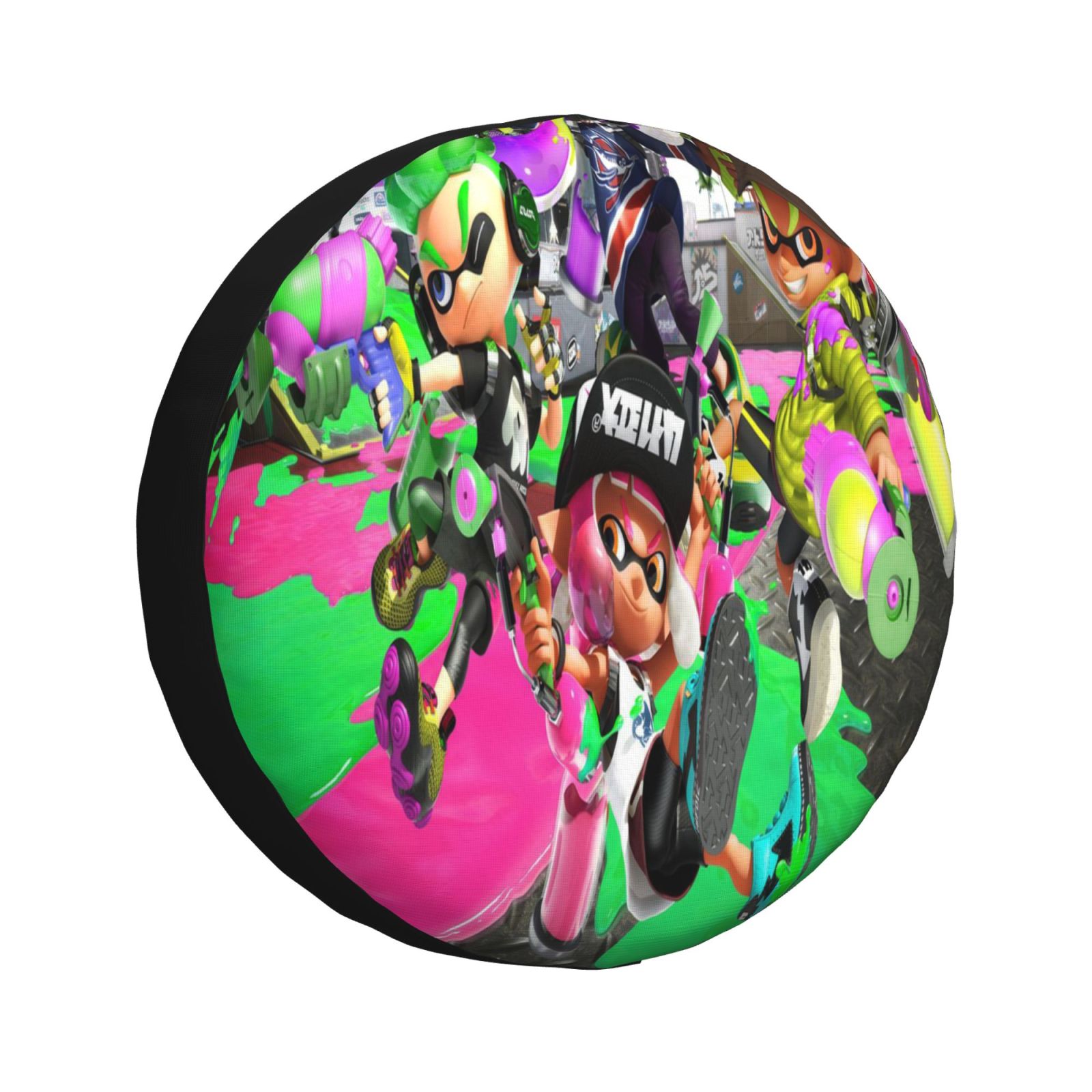 Camper Spare Tire Cover Splatoon Wheel Covers For Trailer Tires Wheel ...