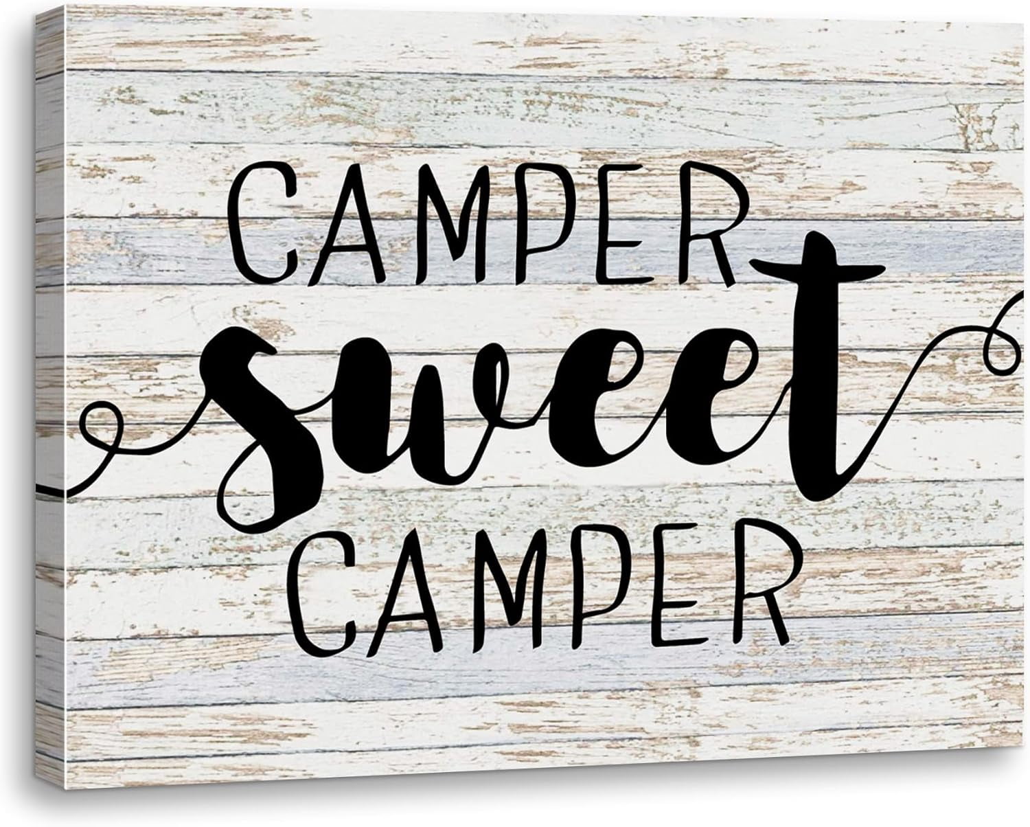 Camper Sweet Camper Canvas Wall Art Prints Artwork Signs Framed for ...
