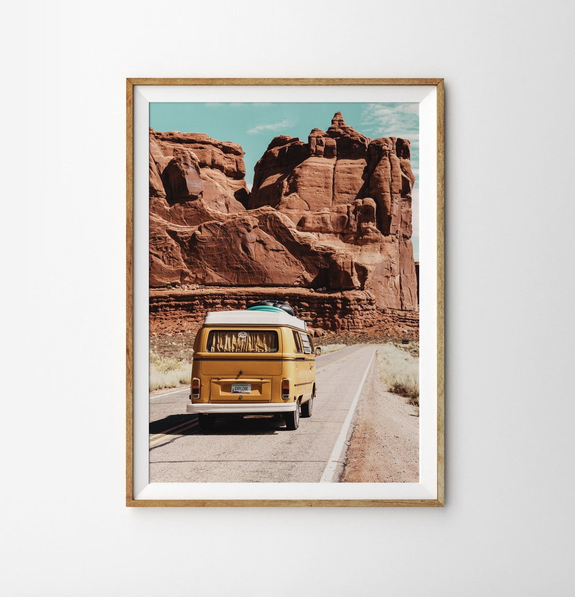 Camper Van Print Desert Print Boho Wall Art Boho Decor Desert ...