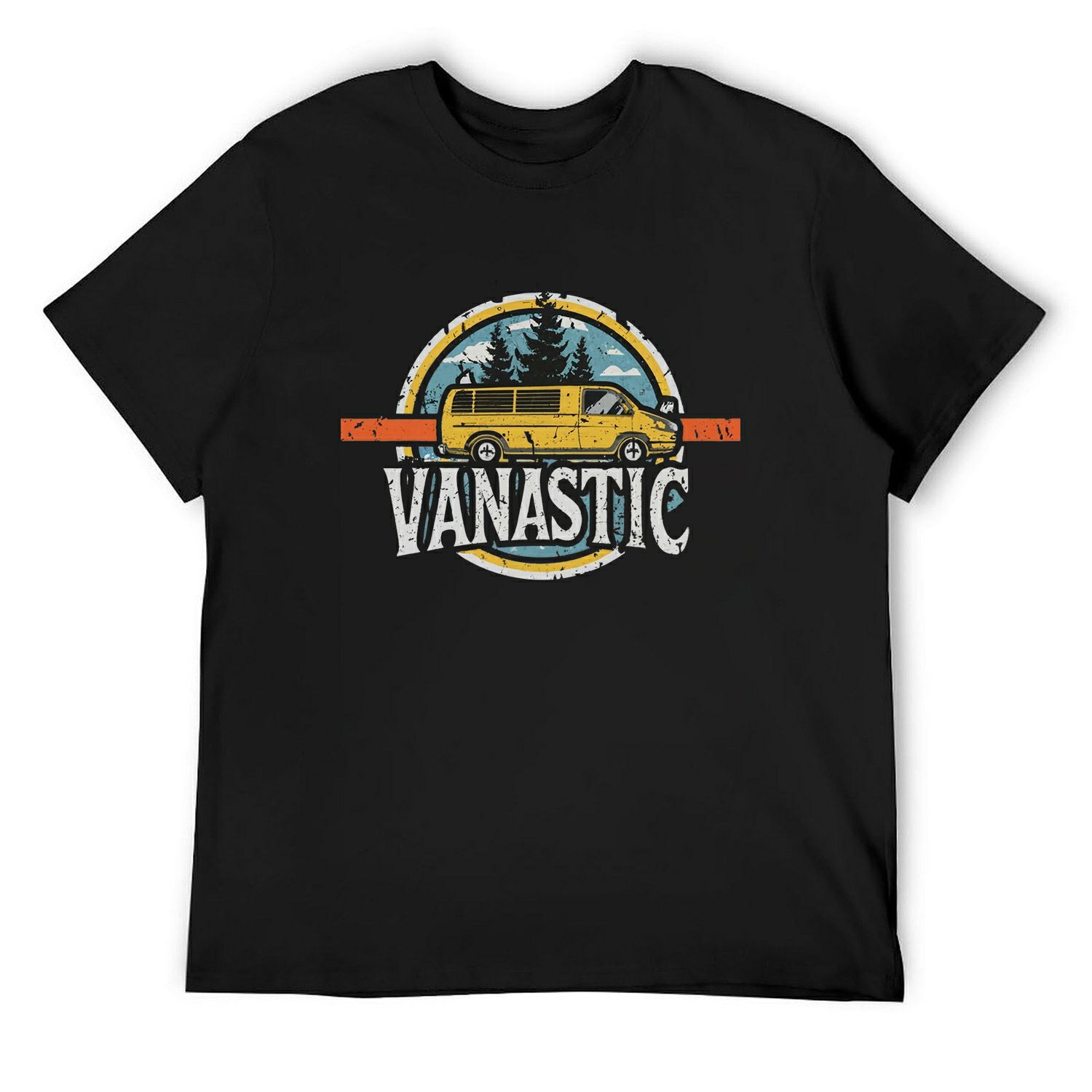 Camper Van Travel Life Is Vantastic - Traveler Vanlife Raglan Baseball Shirt Black - Walmart.com