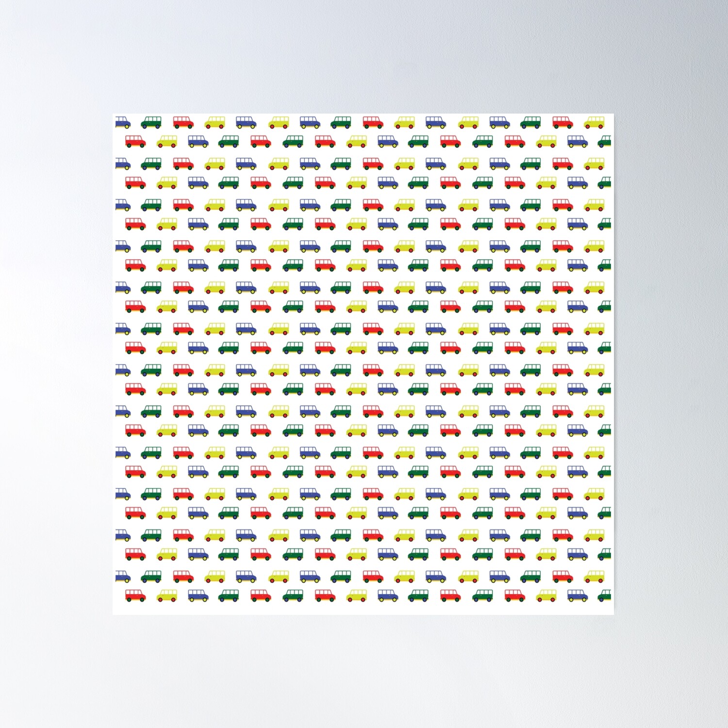 Camper Vans Poster Wall Art, Modern Wall Decor, 16x16 UNFRAMED ...