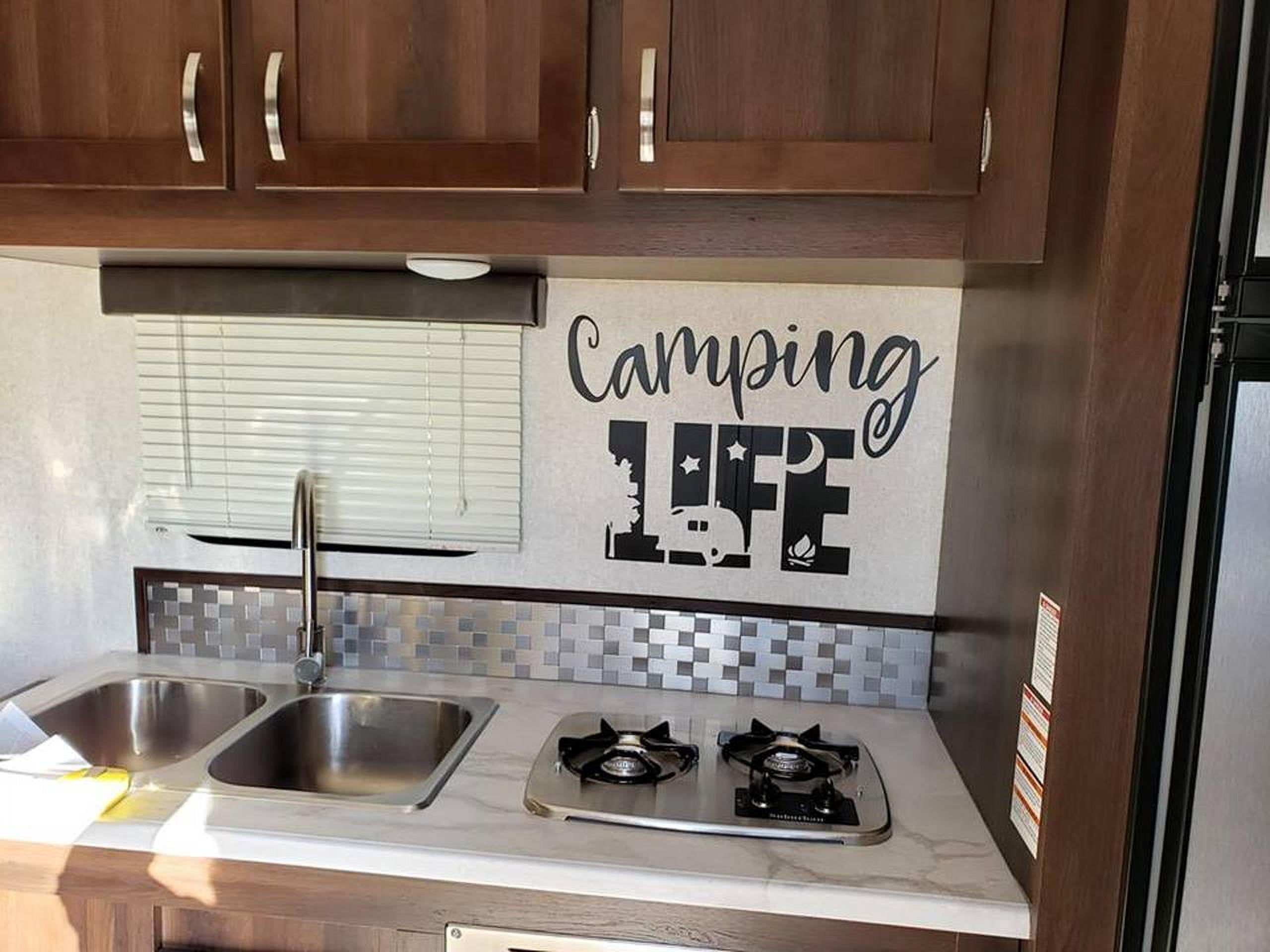 Camper Wall Decal Camping Life RV Accessories Art Decor Stickers Quote ...