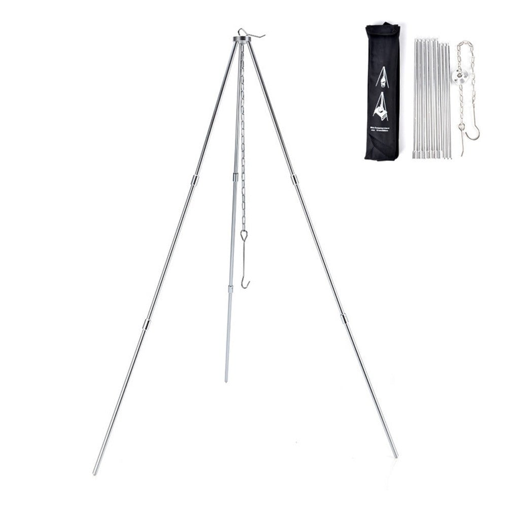 Campfire Camping Cooking Tripod Outdoor Pot Hanging Grill Picnic Fire ...