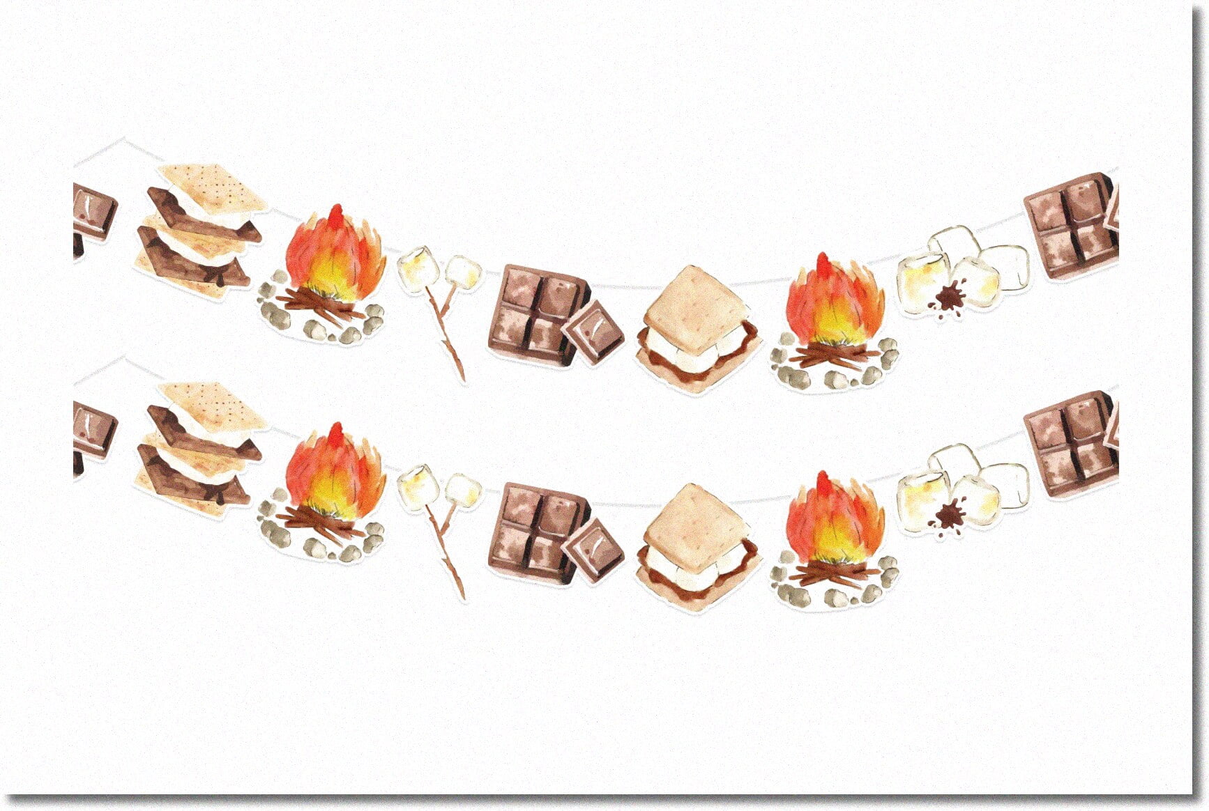 Campfire Celebration Kit: 2Pcs Smores Party Banners - Perfect Camping ...