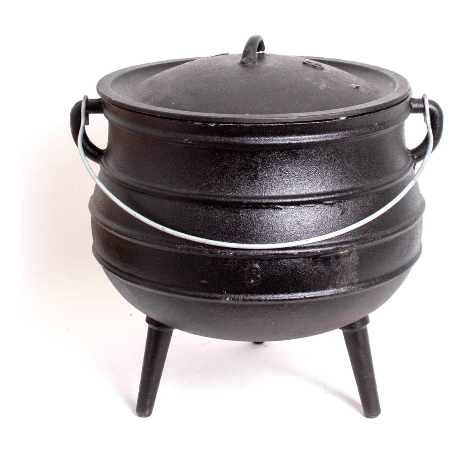Campfire Cooking Kettle Pot - Cast Iron Potje Dutch Oven with 3 Legs ...
