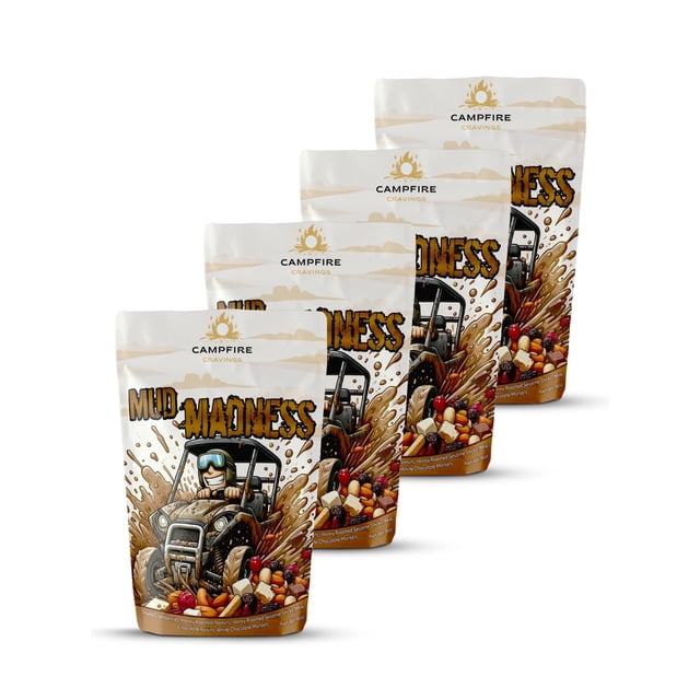 Campfire Cravings MUD MADNESS MZF22 Trail Mix 4-Pack - Eco-Friendly ...