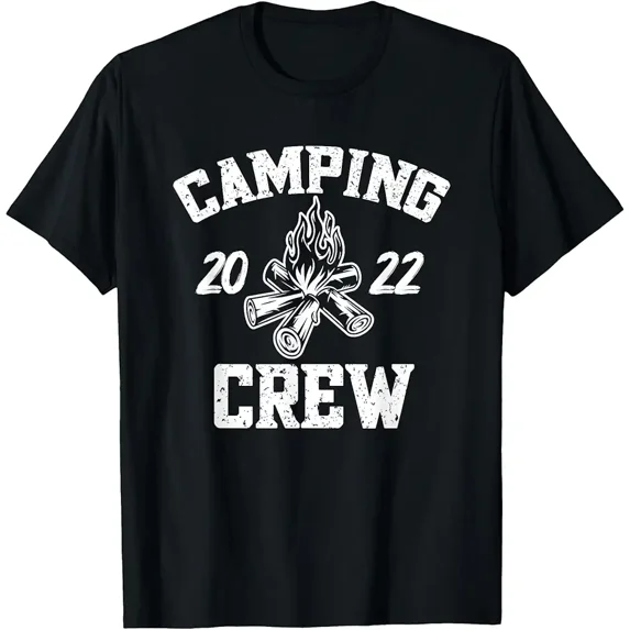Campfire Crew Matching Group Road Trip Unisex Short Sleeve Graphic T ...