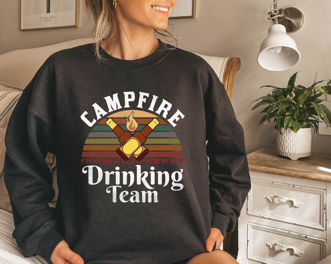 Campfire Drink Team, Camping , Drink Sweater, Beer Gift, Alcohol Gifts ...