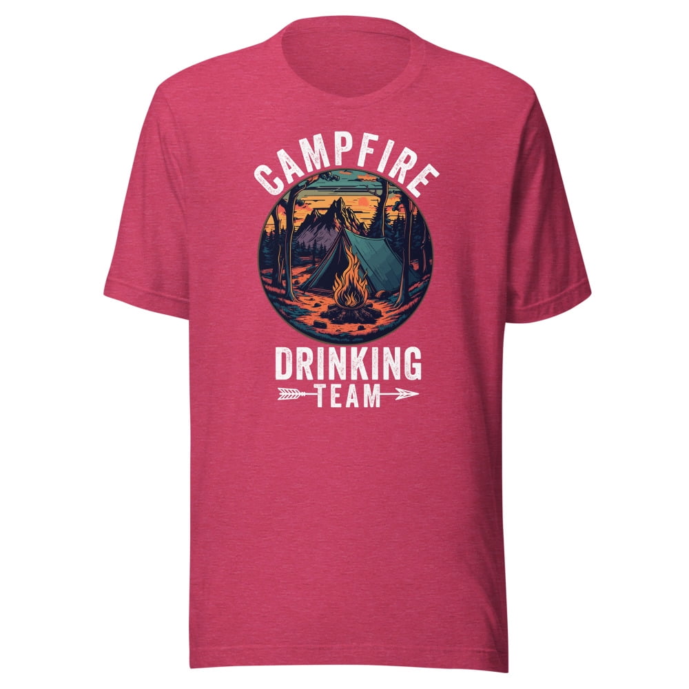 Campfire Drinking Team Shirt, Unisex, Funny Camper Life, Funny Camping ...