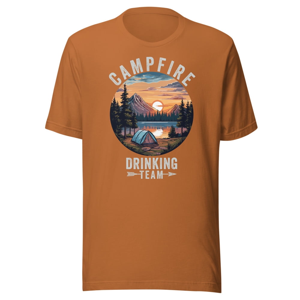 Campfire Drinking Team Shirt, Unisex, Funny Camping Shirt, Funny Camper ...