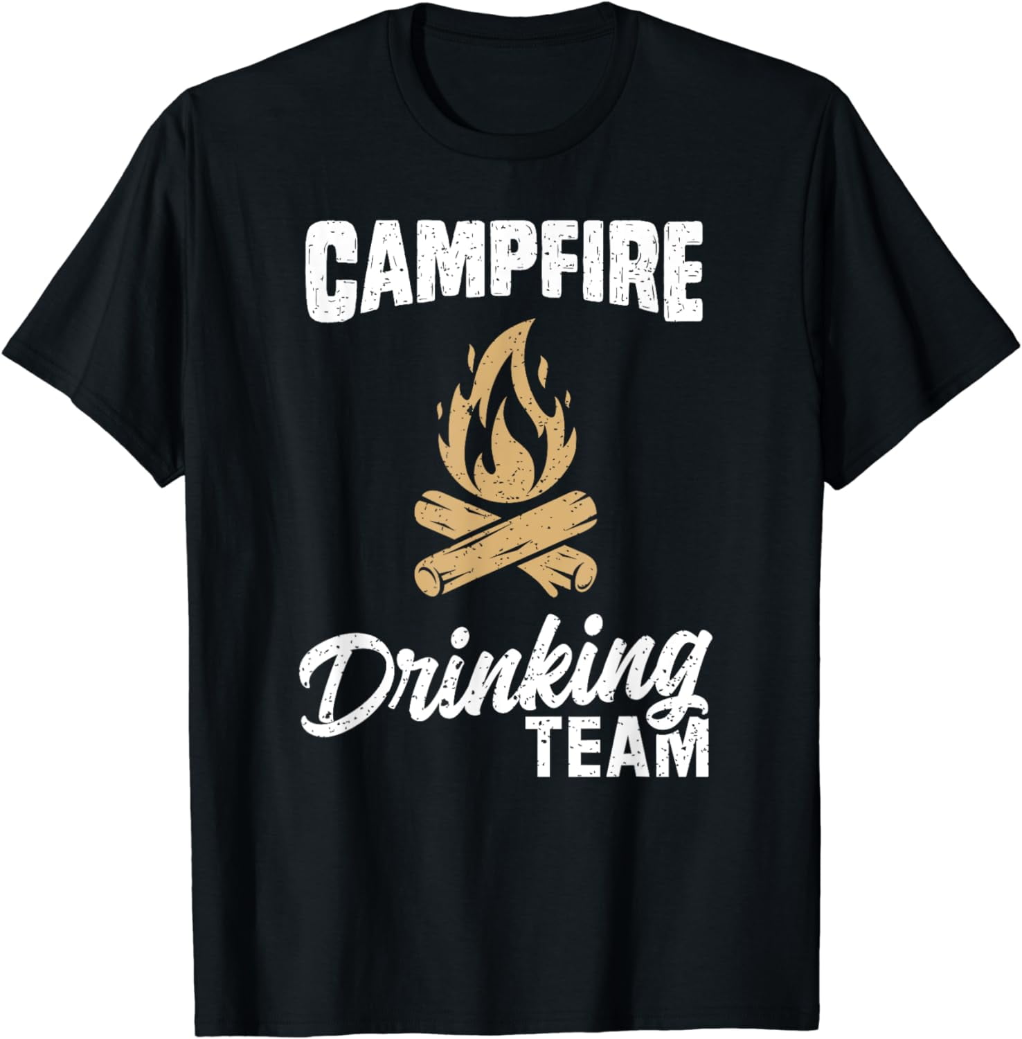 Campfire Drinking Team T Shirt Camping Lover Camper Funny T-Shirt - Walmart.com