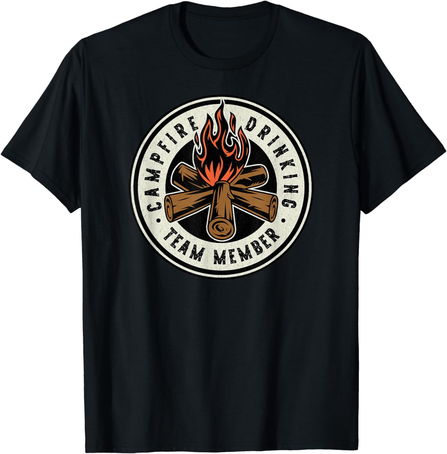 Campfire Drinking Team T-Shirt - Walmart.com