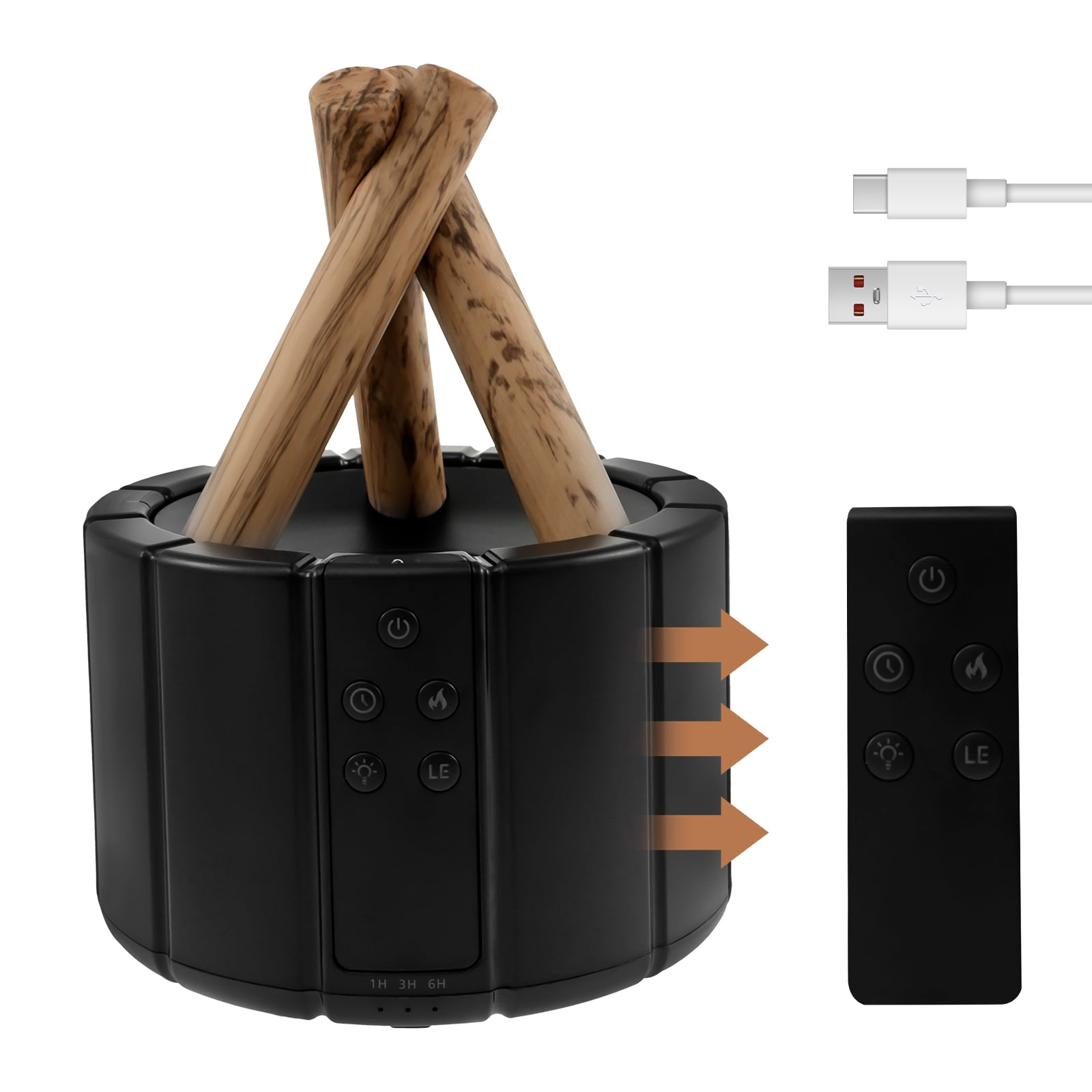 Campfire Flame Fire Diffuser 250ml Bonfire Diffuser Quiet Flame ...