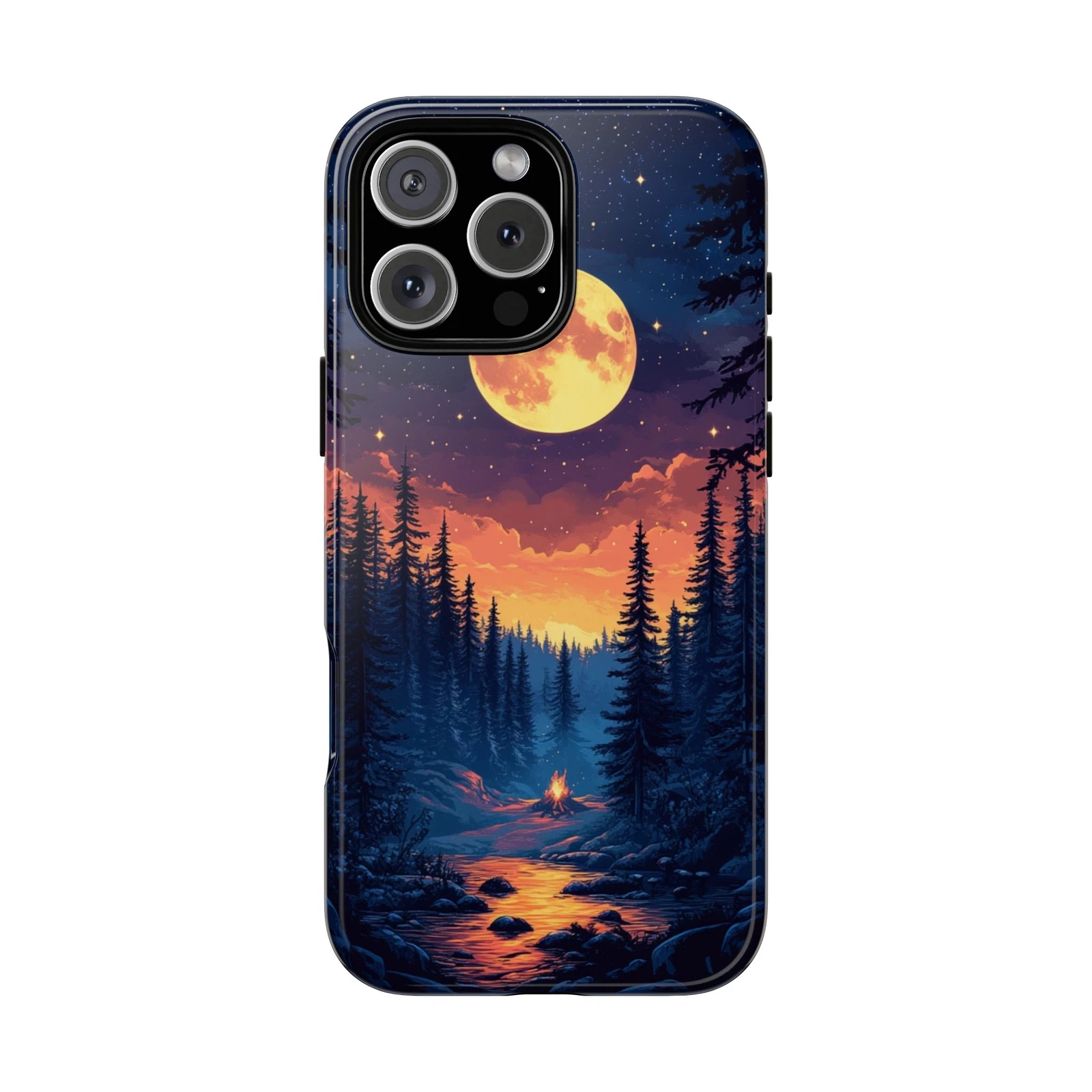 Campfire Forest Wilderness Nature Phone Case for iPhone 11 to 17 Models - Walmart.com