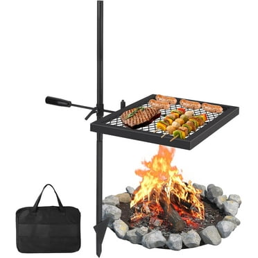 IDZO Swivel Campfire Grill – Heavy Duty Fire Pit Grill Grate, 360 ...
