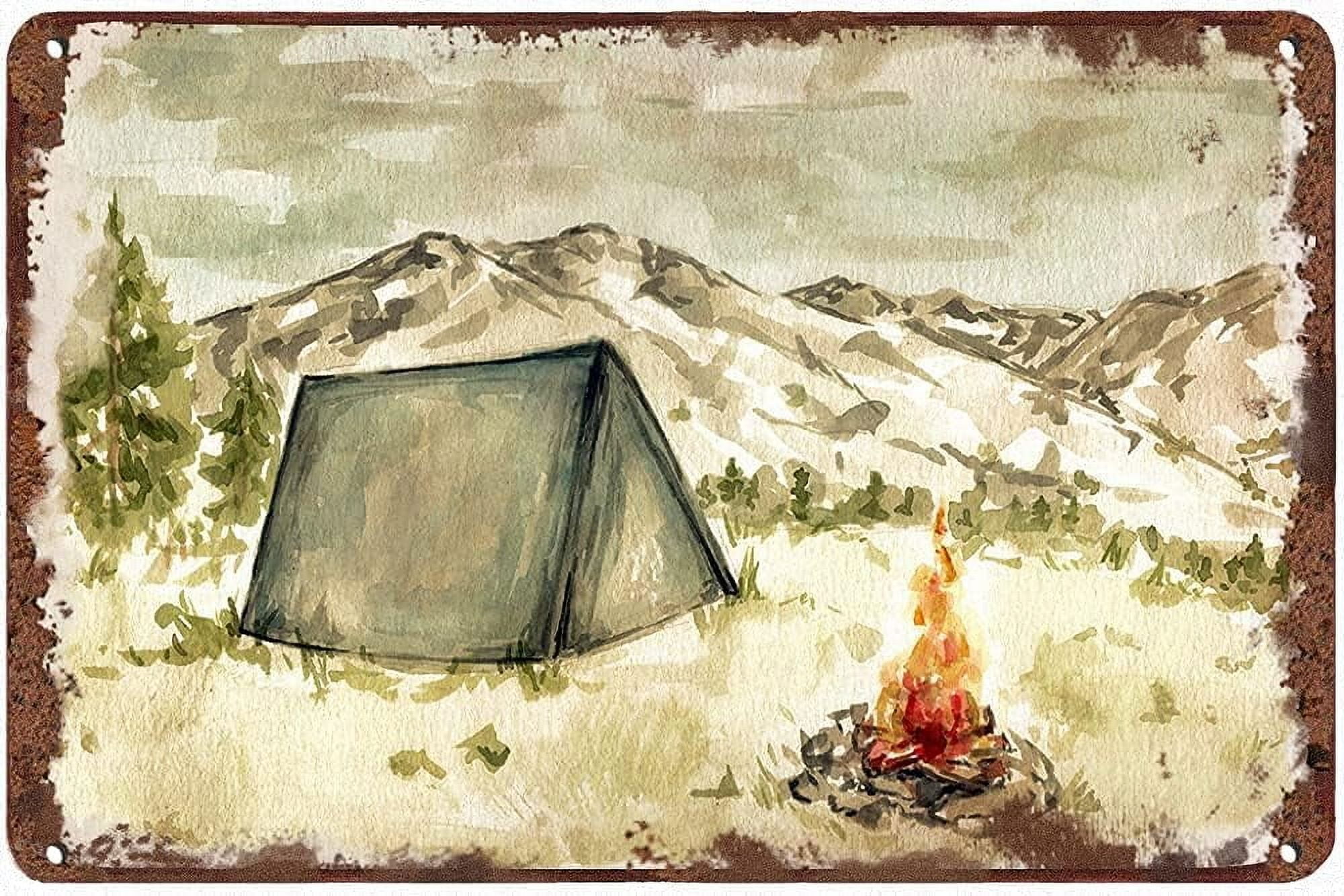 Campfire on The Holiday Signs-Metal Tin Signs Exquisite Wall Art Decor ...