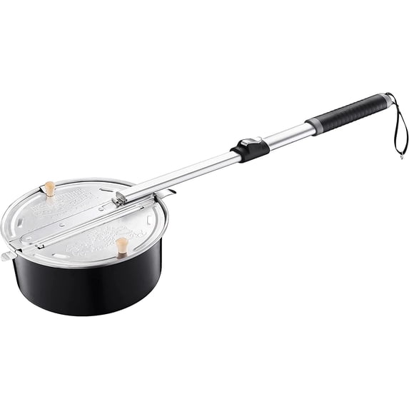 Campfire Popcorn Popper - Old Fashioned Popcorn Maker with Telescoping ...