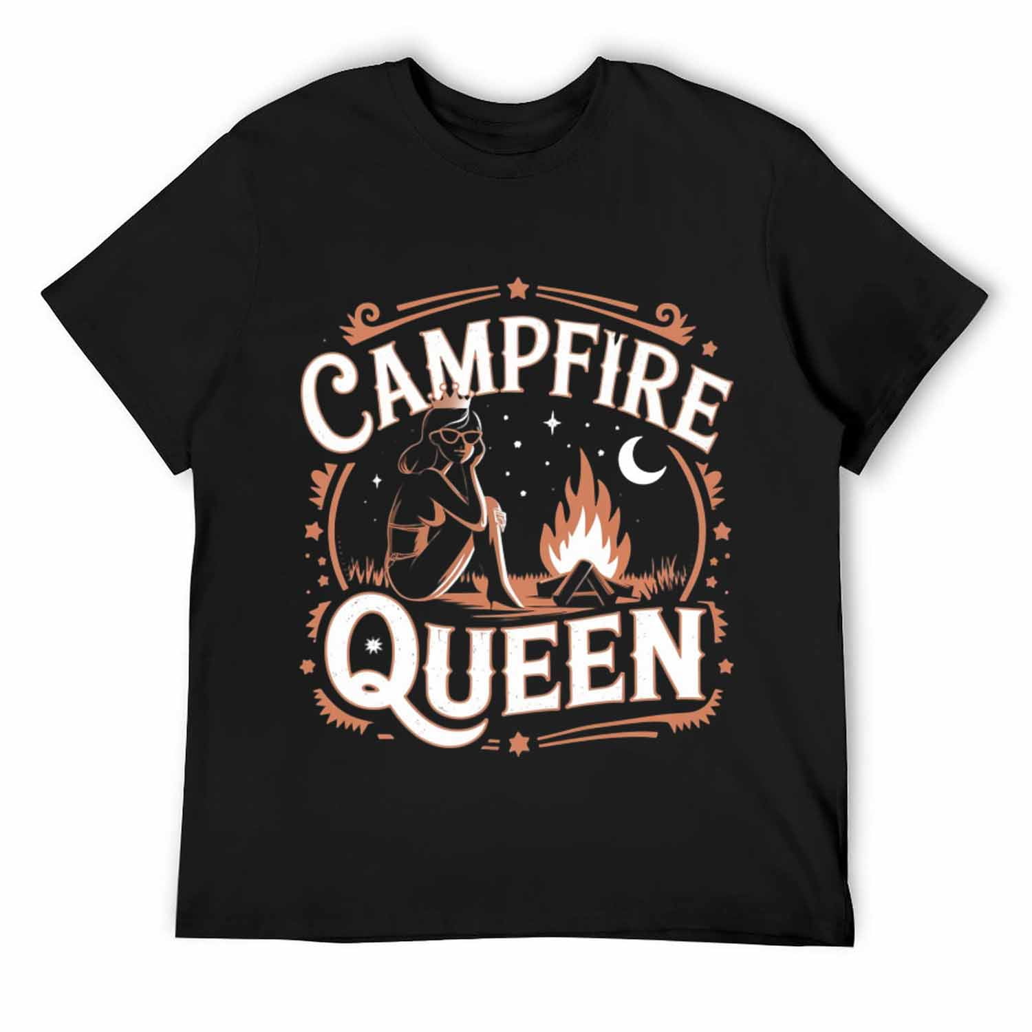 Campfire Queen Disco - 1970S Funky Party 70S Groove T-Shirt - Walmart.com