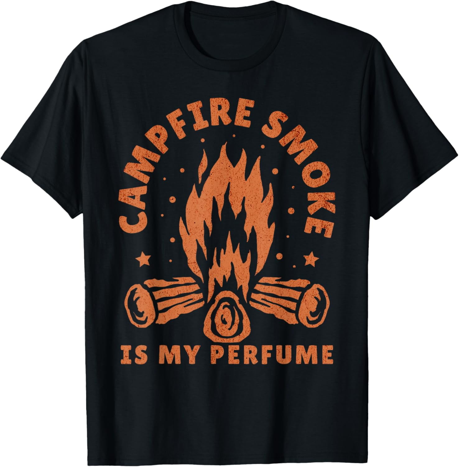 Campfire Smoke Is My Perfume Funny Camping Bushcraft Camper T-Shirt - Walmart.com