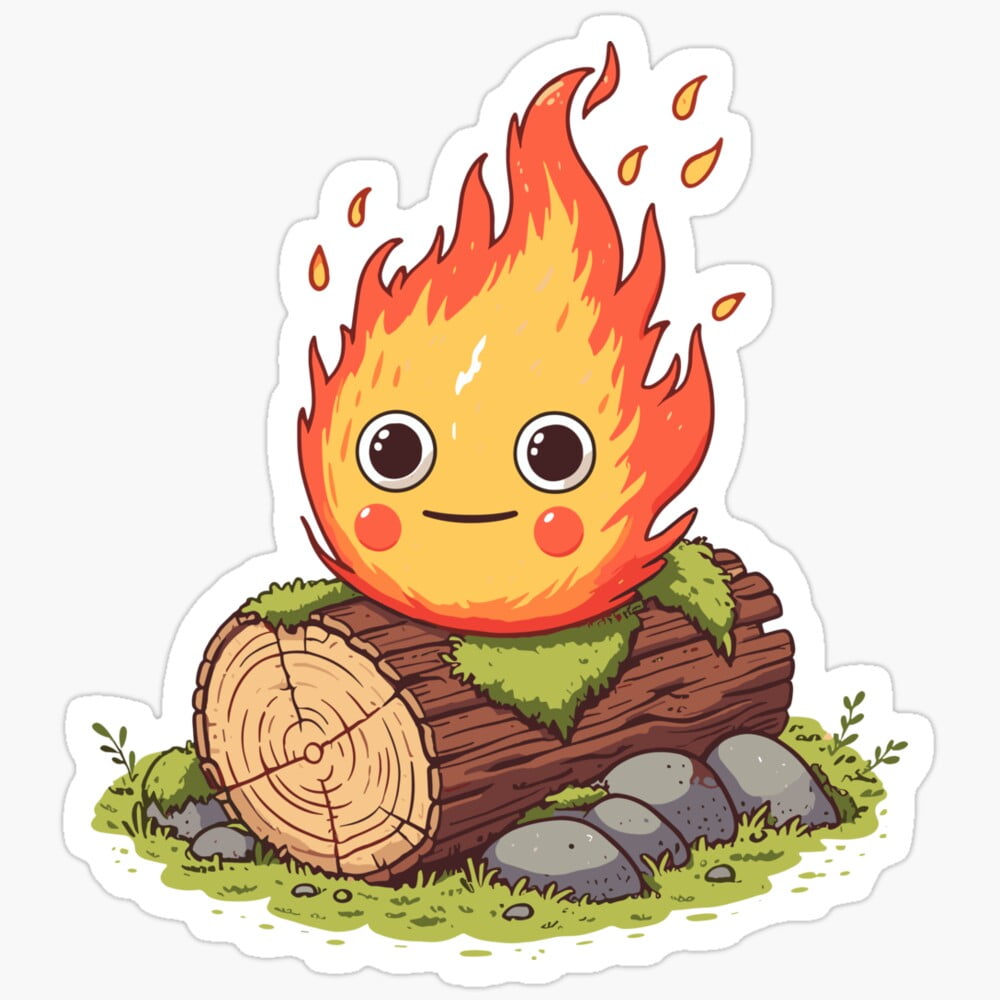 Campfire Sprite Sticker Phone Decal Water Bottle Stickers Car Decals ...