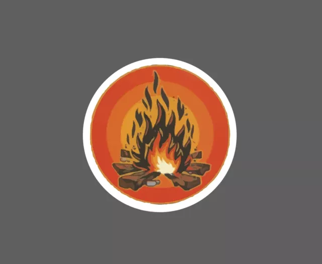 Campfire Sticker Flame Waterproof Newsticker Phone Decal Water Bottle ...