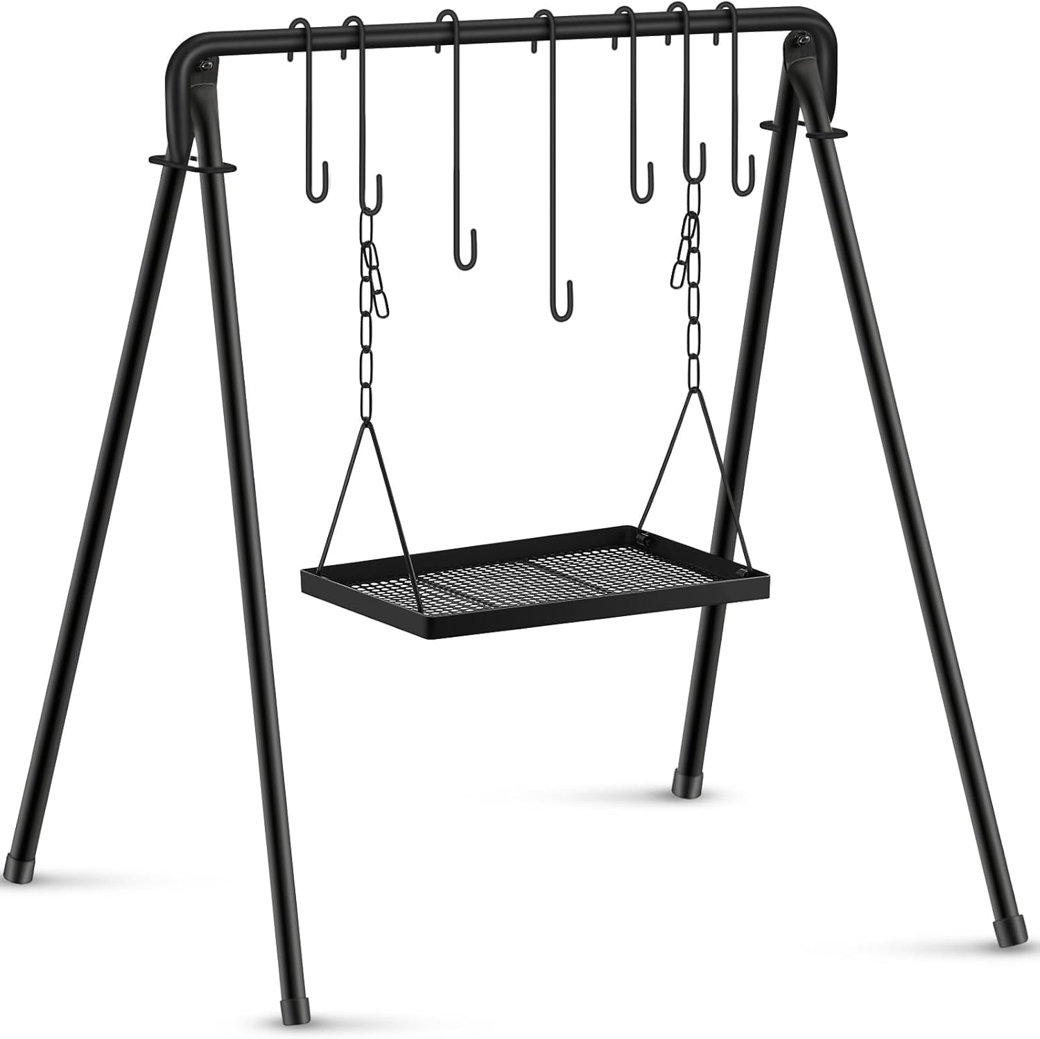 Campfire Swing Grill Stand Adjustable Grill Cooking Stand Hanging Rack ...