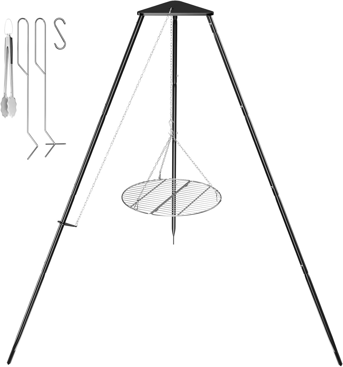 Campfire Tripod for Cooking Campfire Cooking Equipment Round Grill ...