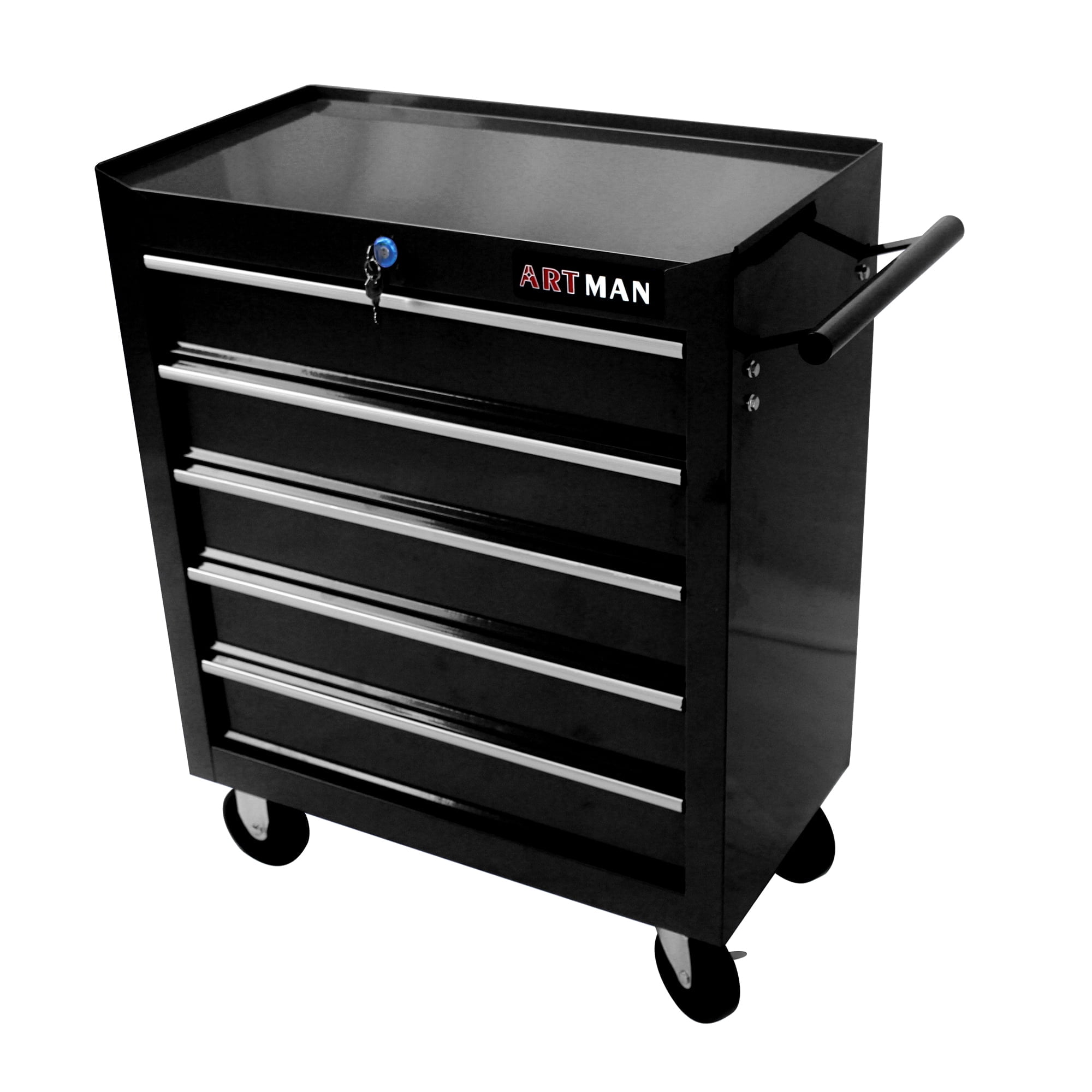 NIGSQJB 5 Large Drawers Tool Cart on Wheels, 29.9"H Rolling Tool Chest ...