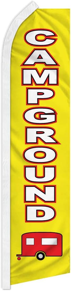 Campground Swooper Advertising Flag - Perfect for Campgrounds, Camping ...