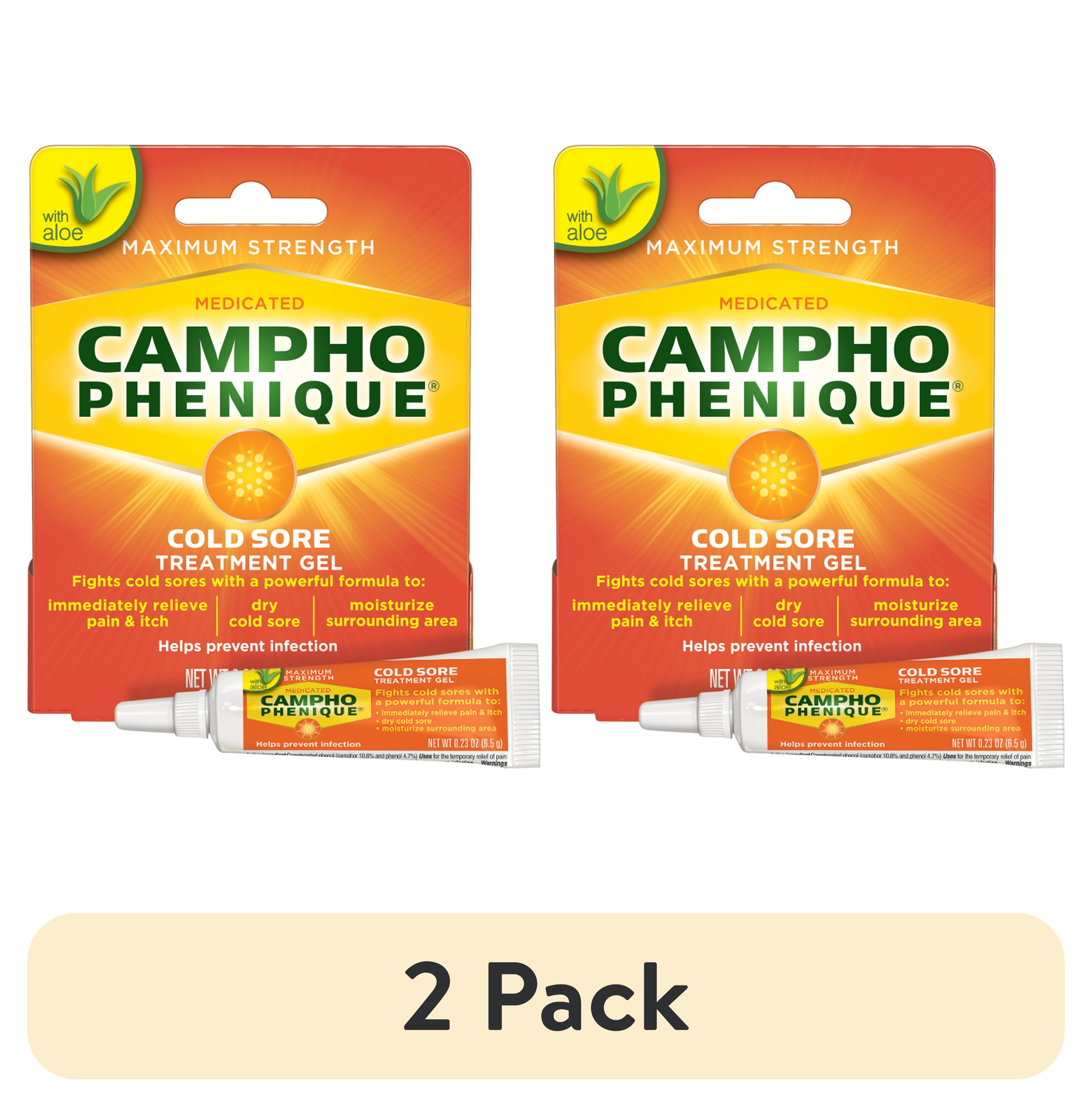 2 Pack Campho Phenique Cold Sore And Fever Blister Treatment For Lips Maximum Strength